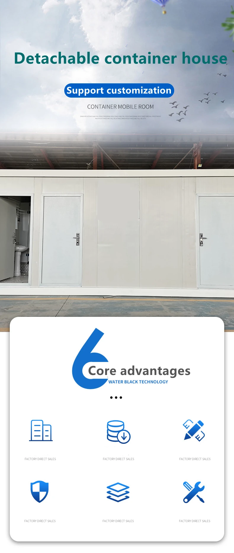 20ft 40ft Modified Marine Container House - Portable & Durable