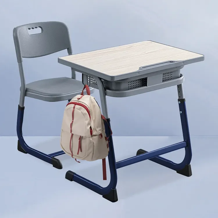 Modern Student Desk and Chair - Metal Classroom Furniture
