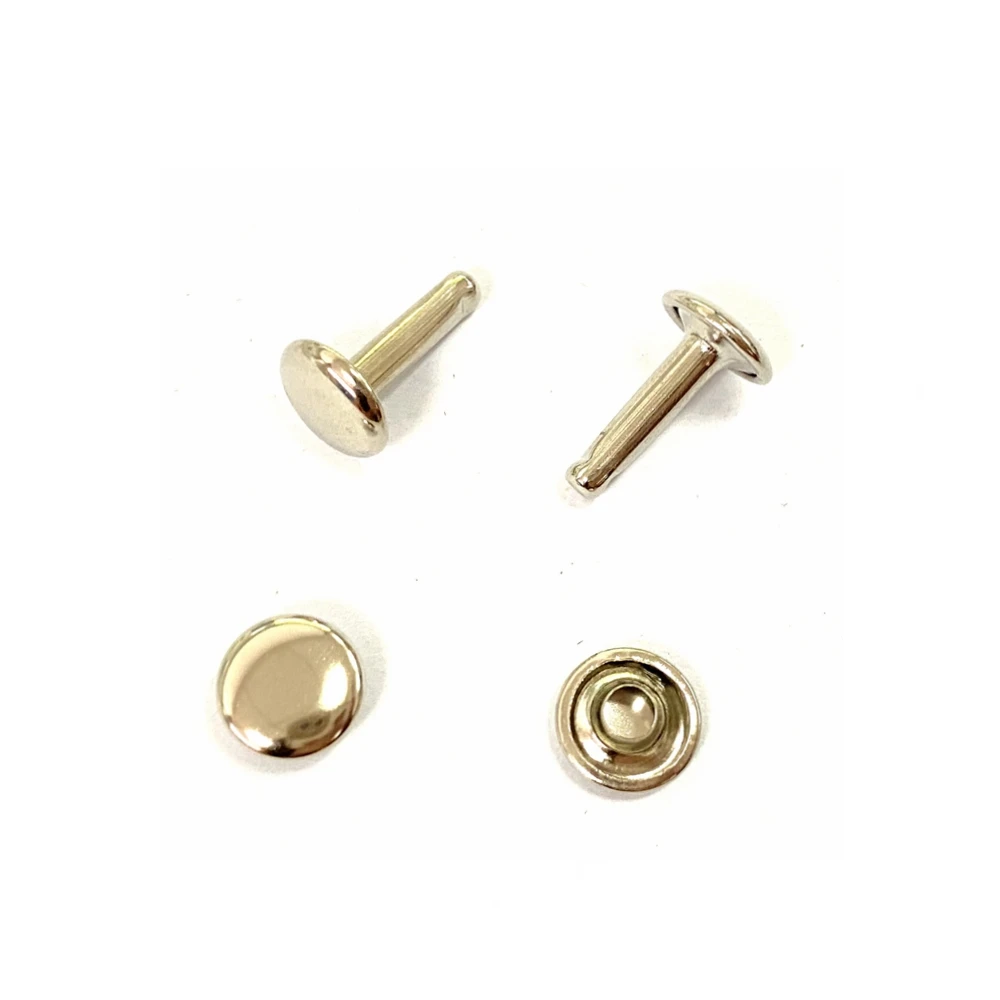 Customized Steel Metal Double Mushroom Head Garment Rivet - Buy Double ...