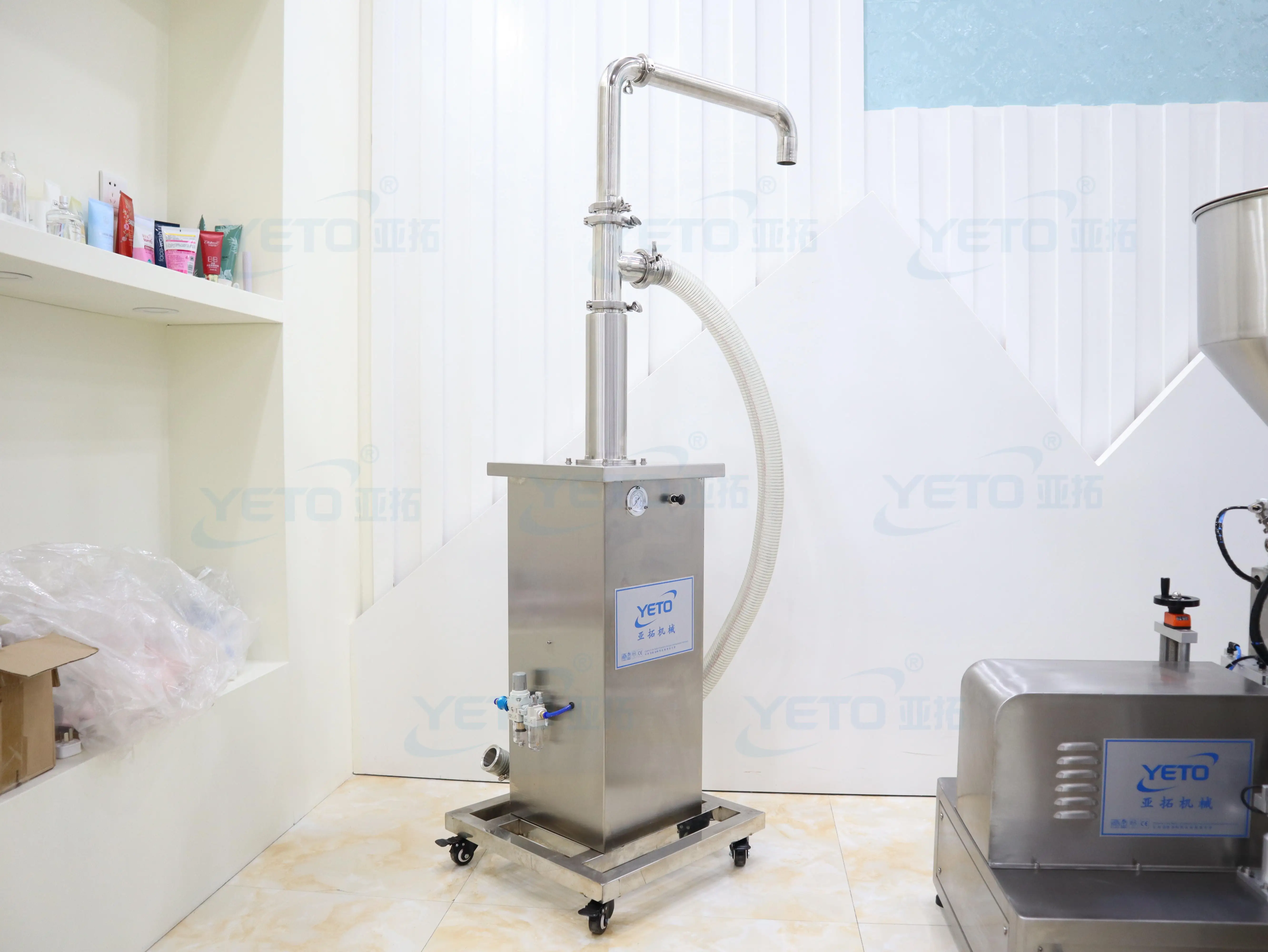 YETO Pneumatic Cosmetic Cream Paste Viscosity Ointment Transfer Pump ...