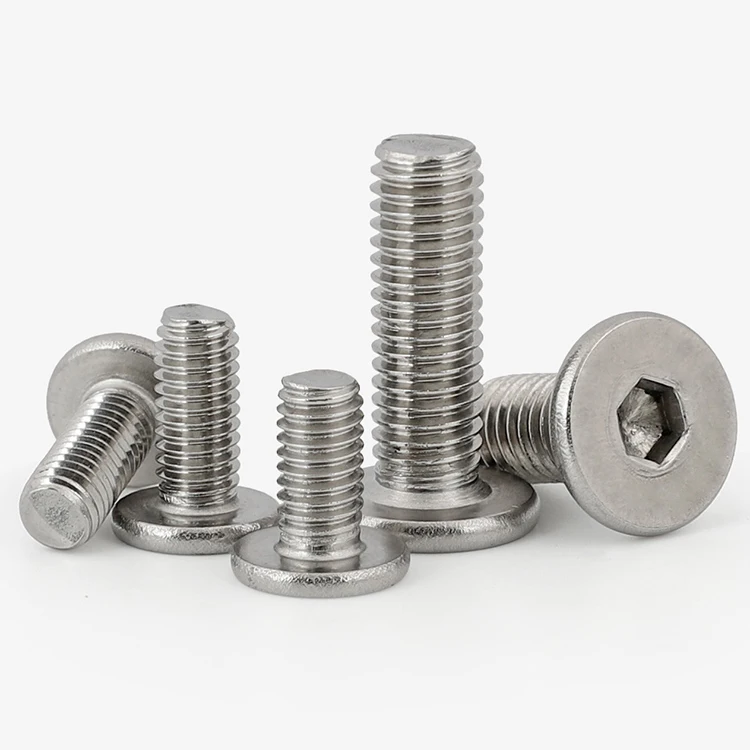 M2 to M8 Stainless Steel Machine Screws - Ultra Low Profile