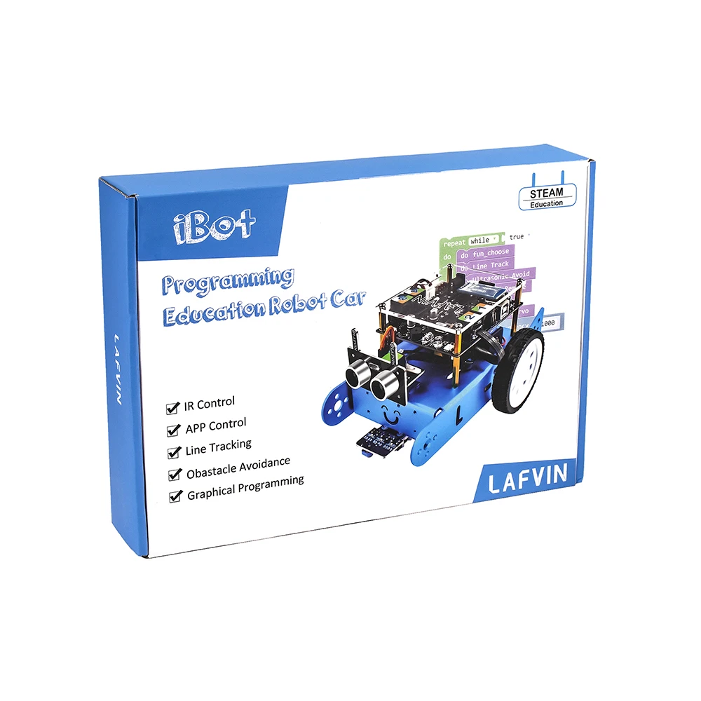 Lafvin Ibot Programmable Education Robot Car Kit For Graphical ...