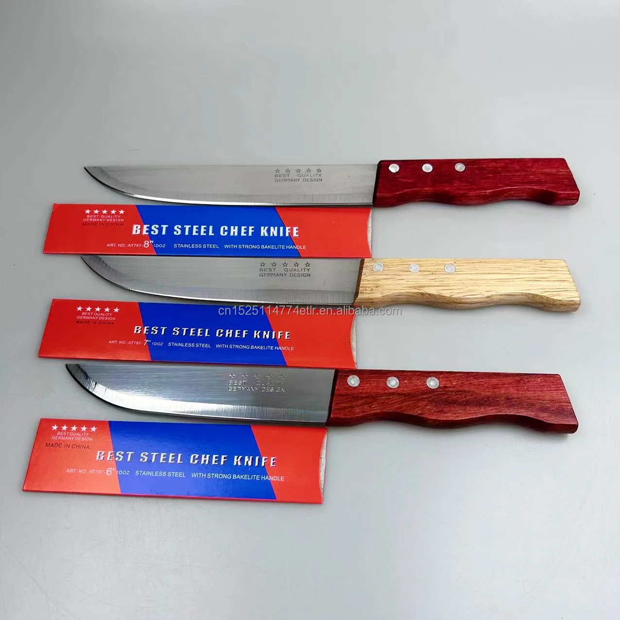 Eco-friendly Mahogany Handle Knives - Popular in Arab World