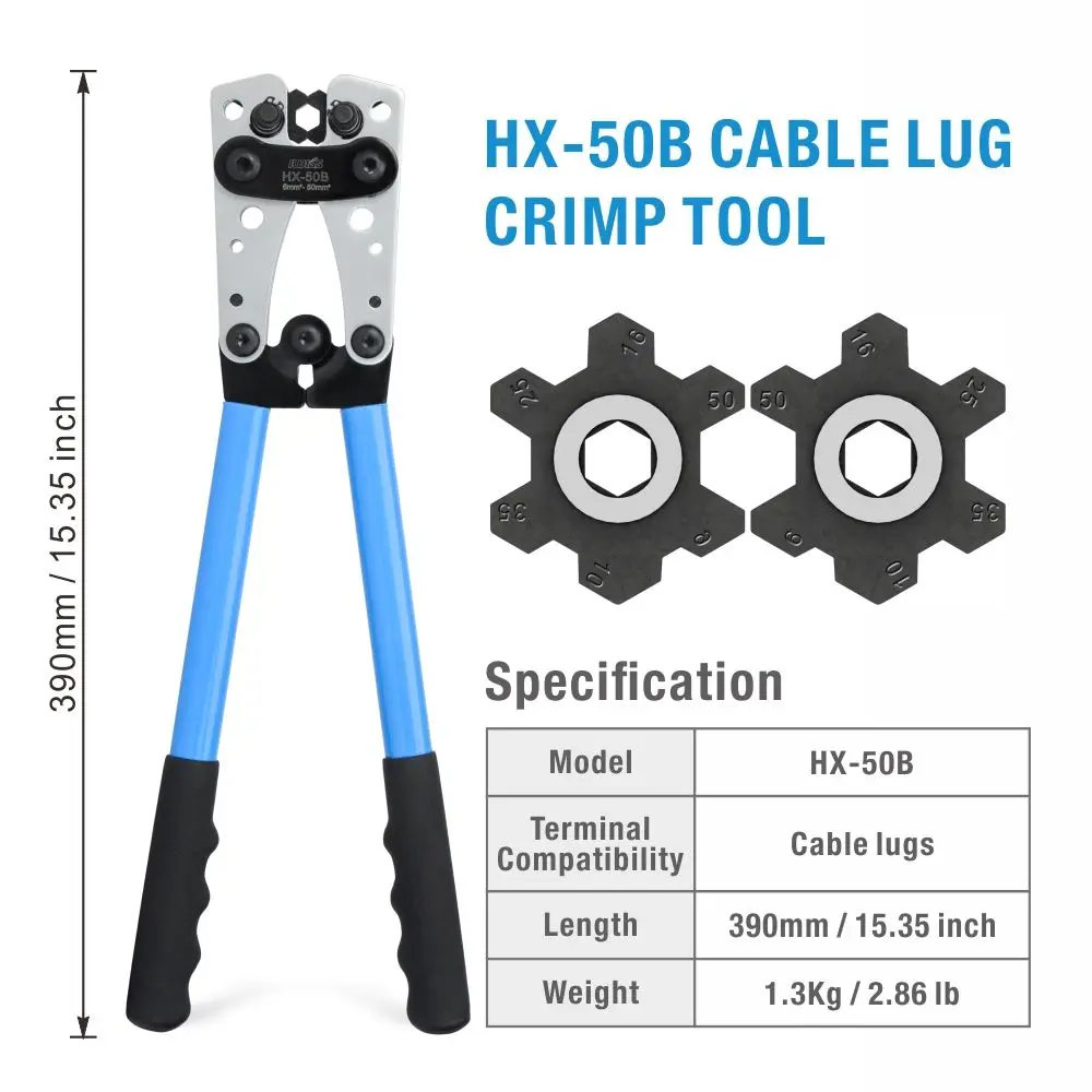 Iwiss Hx-50b Cross Border Crimping Pliers Bare Terminal Pliers Yo ...