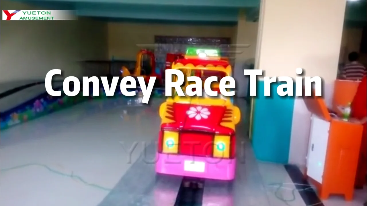 Fairground Attraction Children Playground Convoy Express Race Train ...