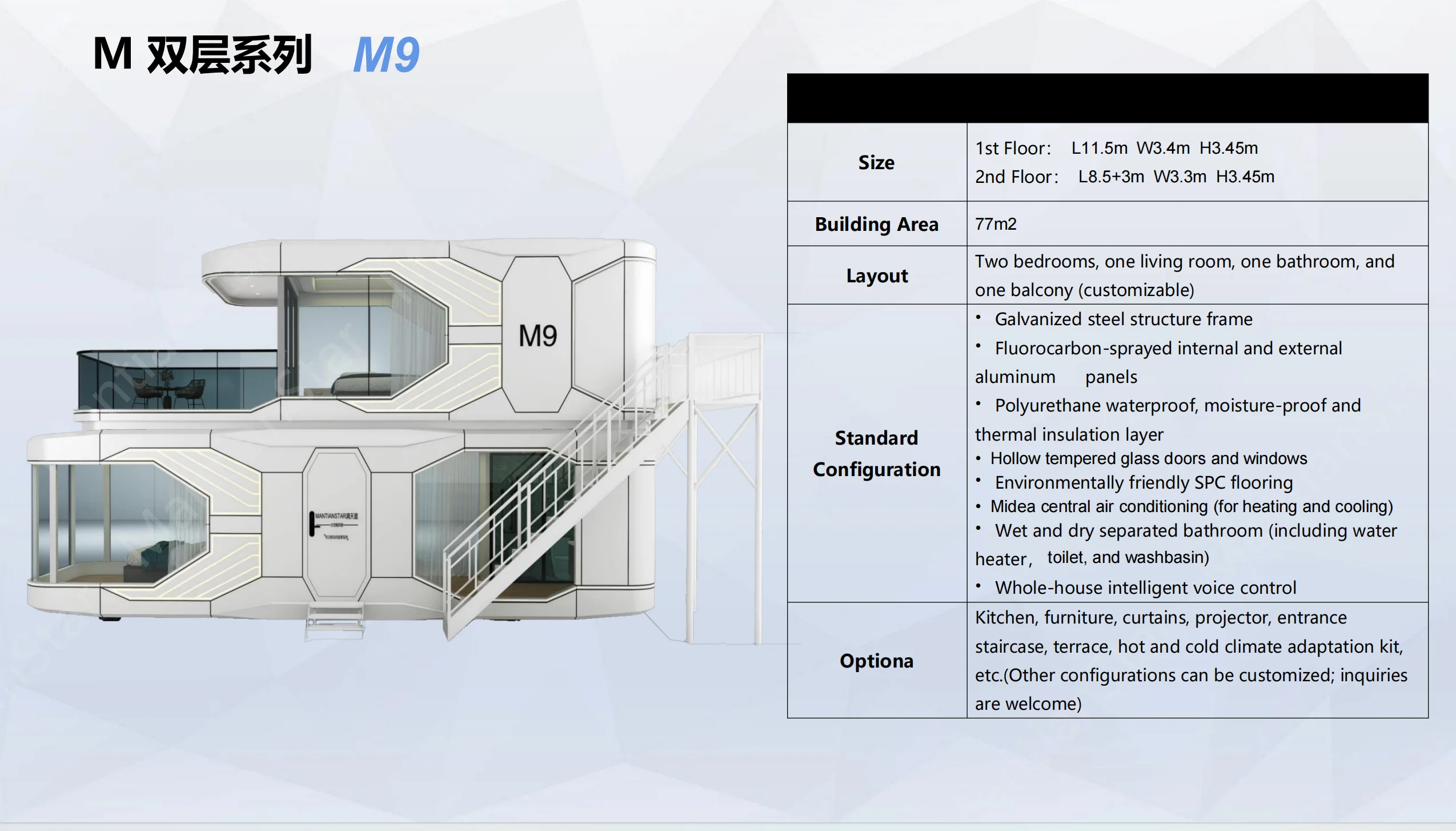 Luxury Double-Deck Space Capsule Home System Mobile Beach Hotel ...