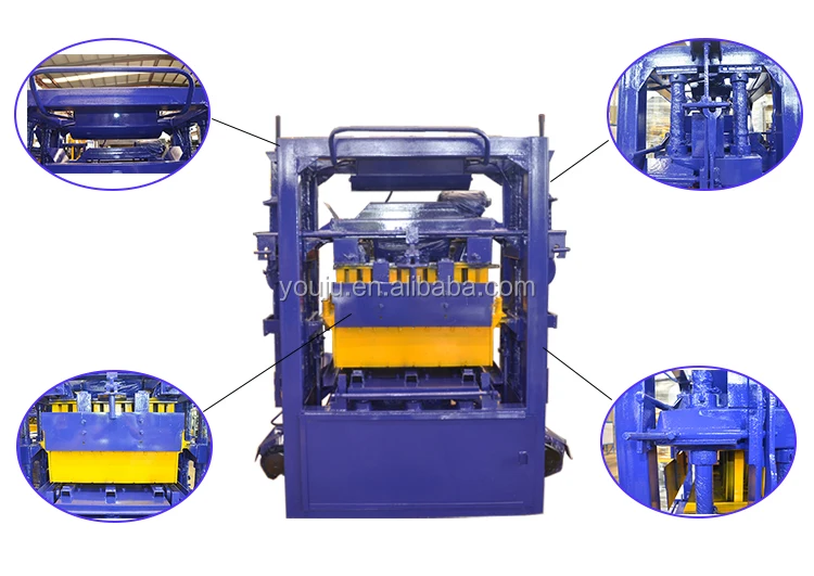 Qtj4-26 Semi-auto Concrete Block Making Machine And Block Make Machine ...
