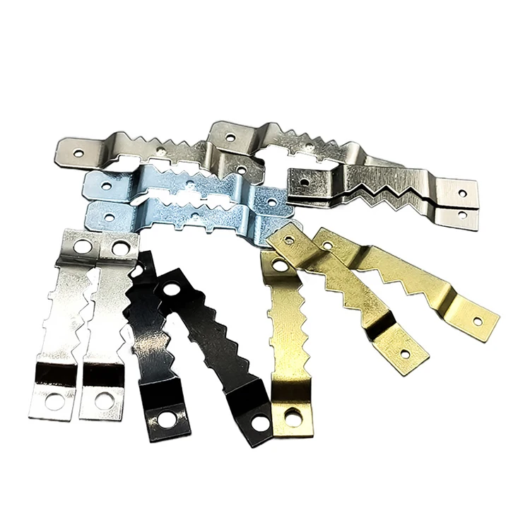 Golden Sawtooth Hanger Hooks for Hanging Pictures & Frames