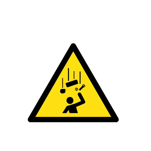 Falling Objects Warning Sign - ISO 7010 Compliant PVC 350mm| Alibaba.com