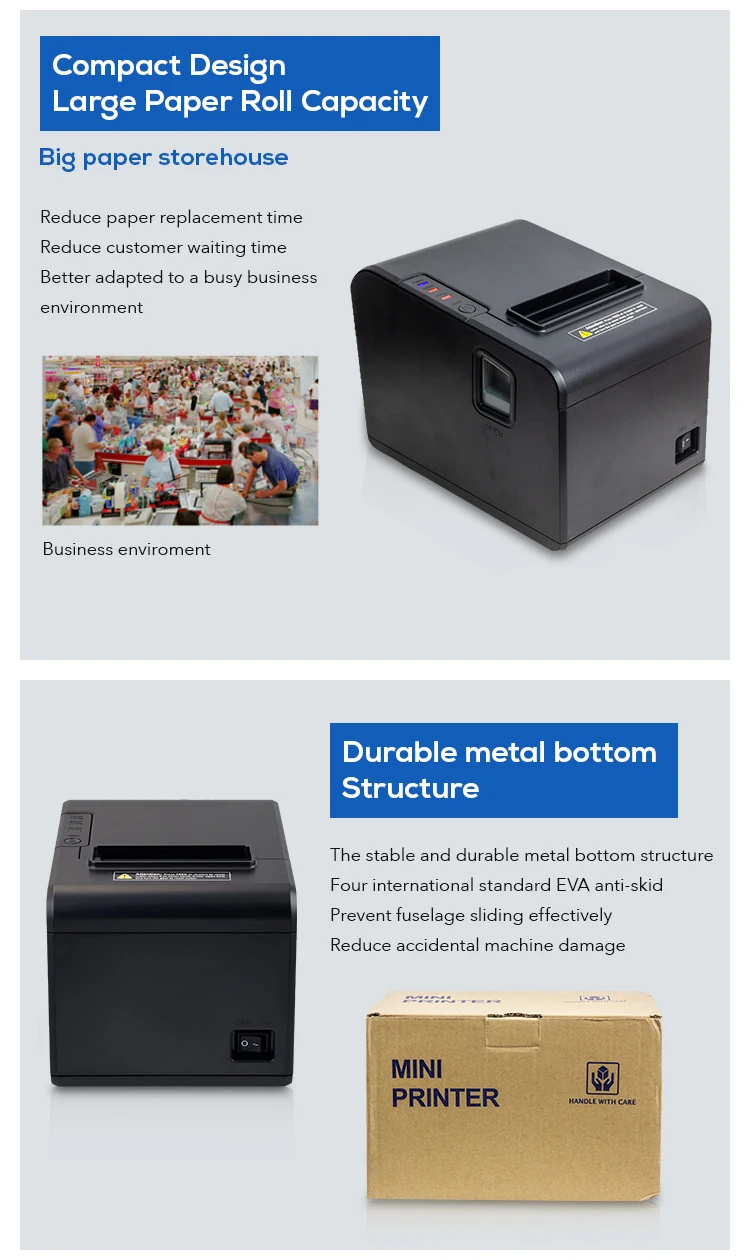 Cheap Mini Printer 80mm USB Pos Printer for Retail Shop| Alibaba.com