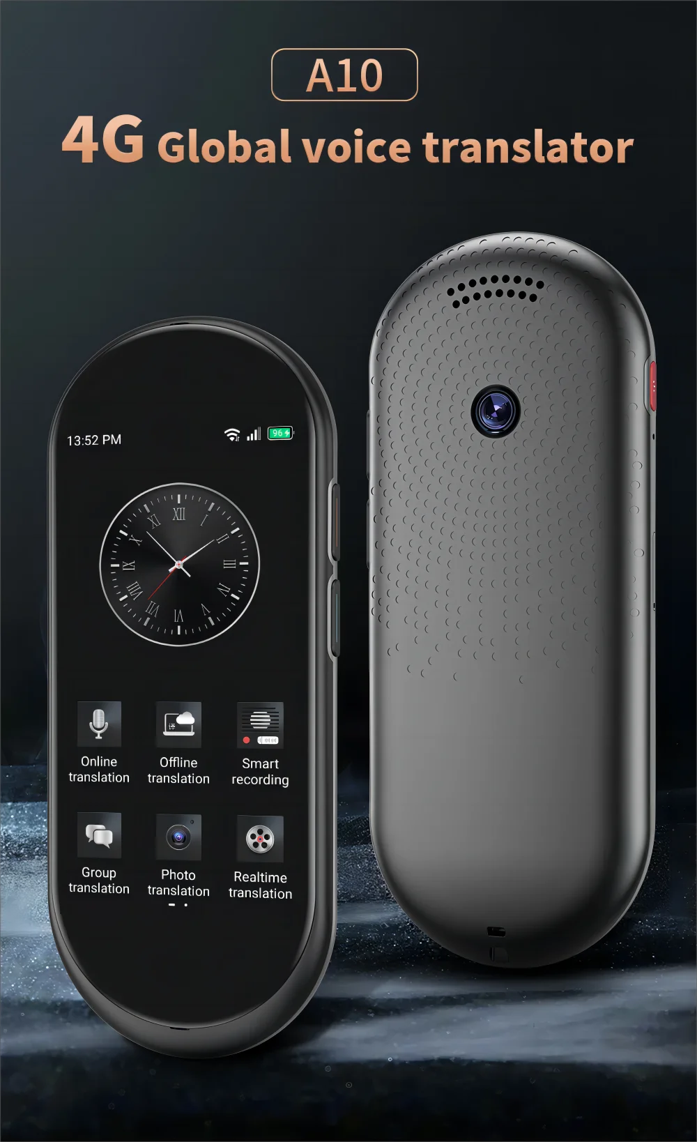 4G SIM Card Long Standby Time A10 Smart Translation AI Device