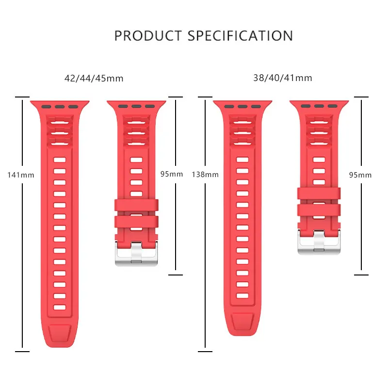 Custom Rubber Watch Strap for Apple Watch ultra Band 49mm 44mm 45mm ...