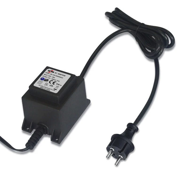 18W 12V 1500mA IP68 Waterproof Transformer AC AC Adapter Waterproof ...