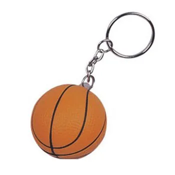 Pu Foam Mini Basketball Anti Stress Ball Keychain Squeeze Toy - Buy Pu ...