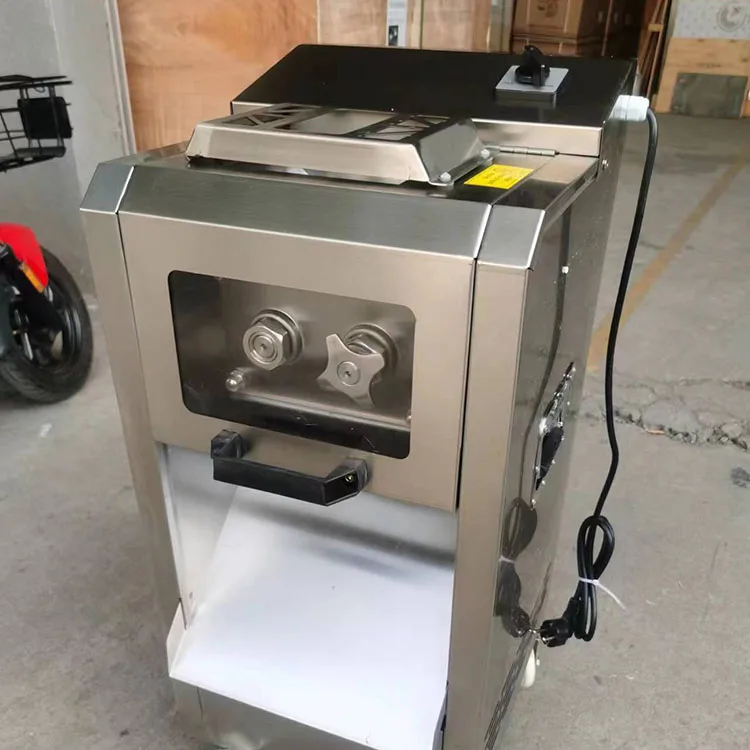 Fully Automatic Electric Meat Cutter Cutting Machine Flesh Beef Chicken ...
