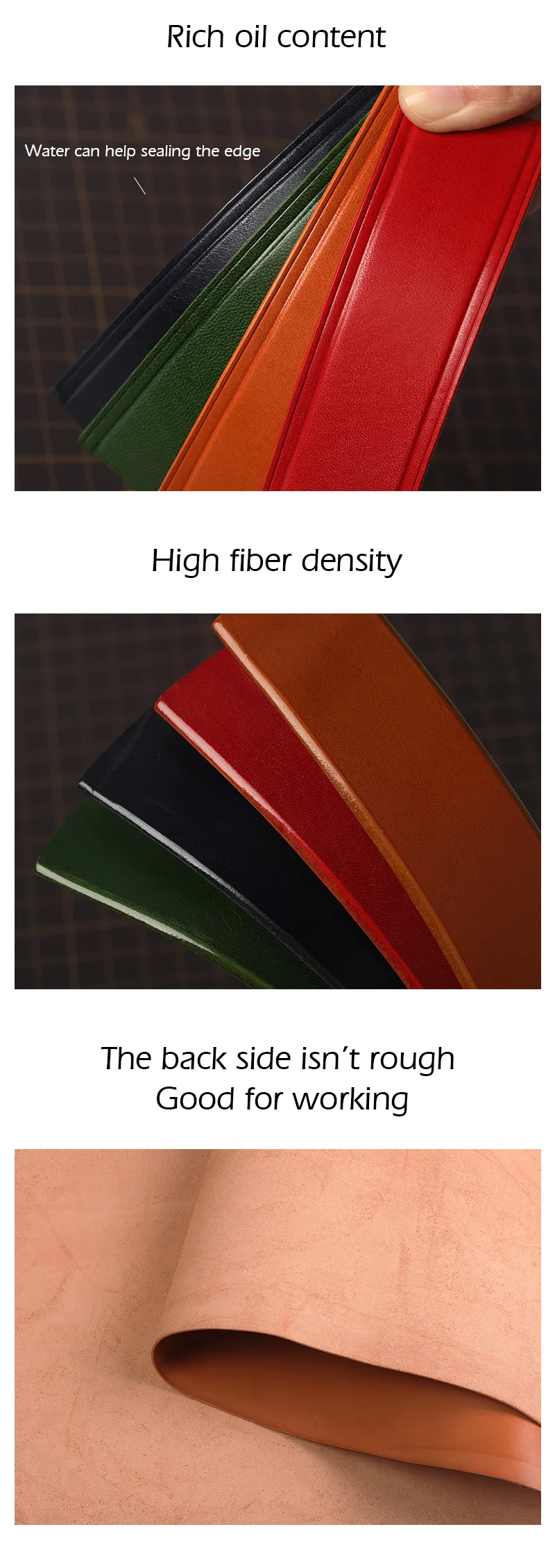 Bull Vegetable Tanned Leather - 12colors for DIY Crafts