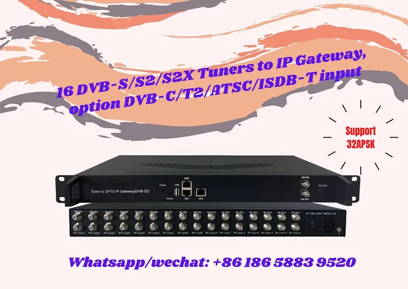 Professional Dvb-t2 Modulator With Dpd Match 2kw Transmitter Improve ...