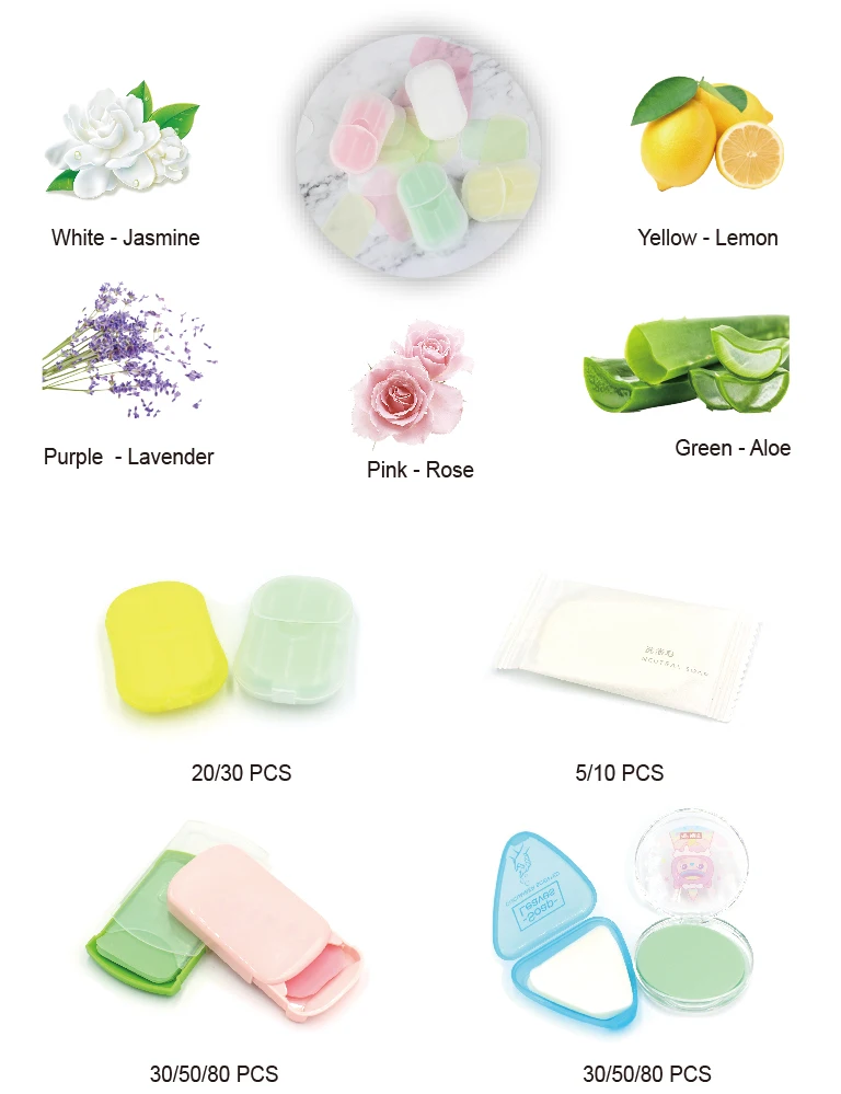 Travel Portable Washing Hand Mini Disposable Paper Soap Sheets
