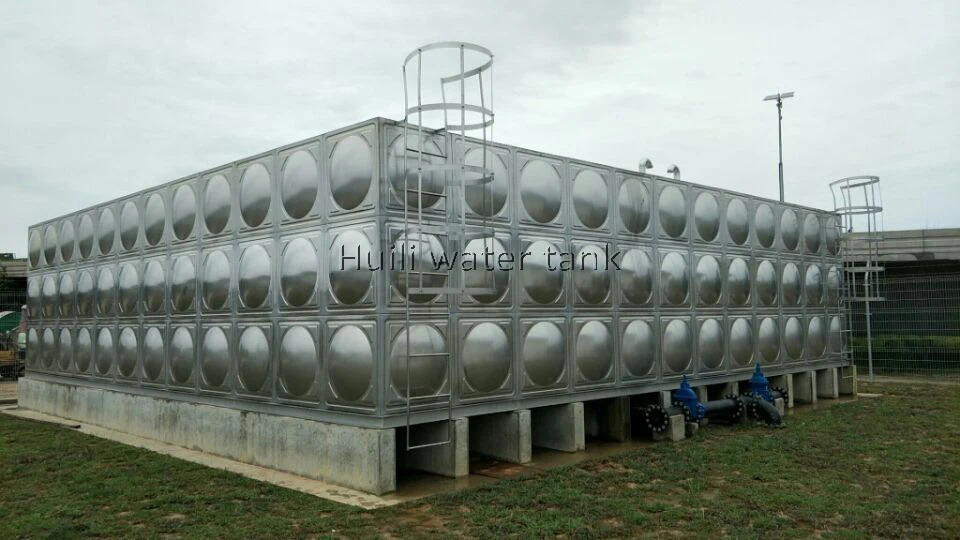 Elevated Steel Tower Water Tank Tower Structure Hot Dip Galvanized ...