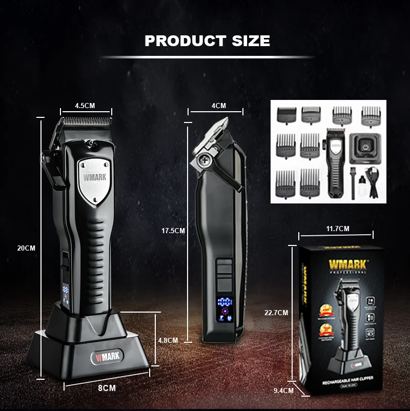 WMARK OEM NG-2042 Cordless Electric Barber Hair Clippers