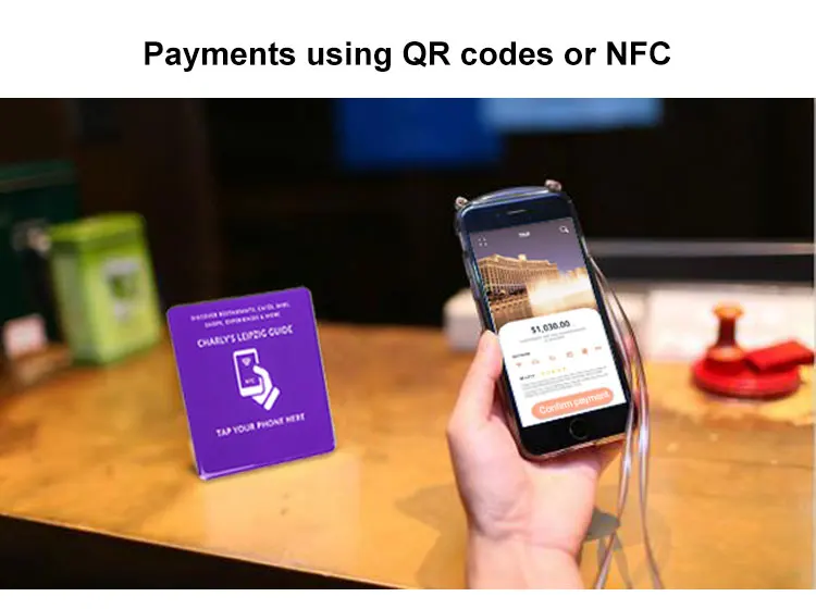 Custom Size RFID Epox Restaurant QR Code Menu Tag Order
