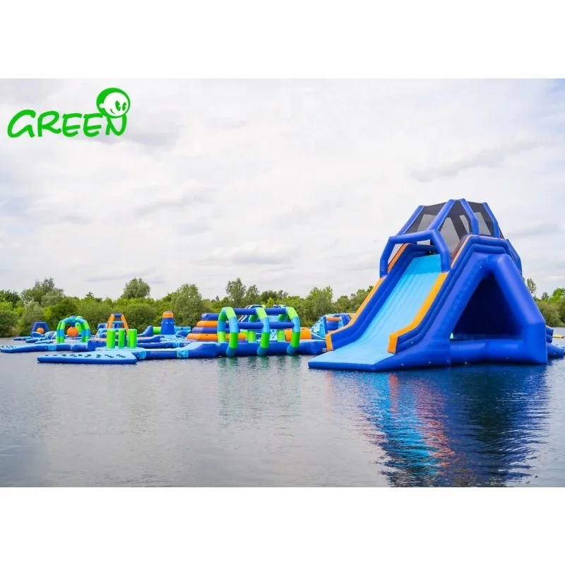 Inflatable Commercial Aqua Park Water Slides Adults Kids Swimming Pool ...