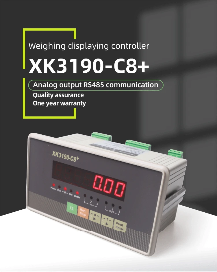XK3190-C8 Digital Display Weighing Controller Indicator for Industrial ...