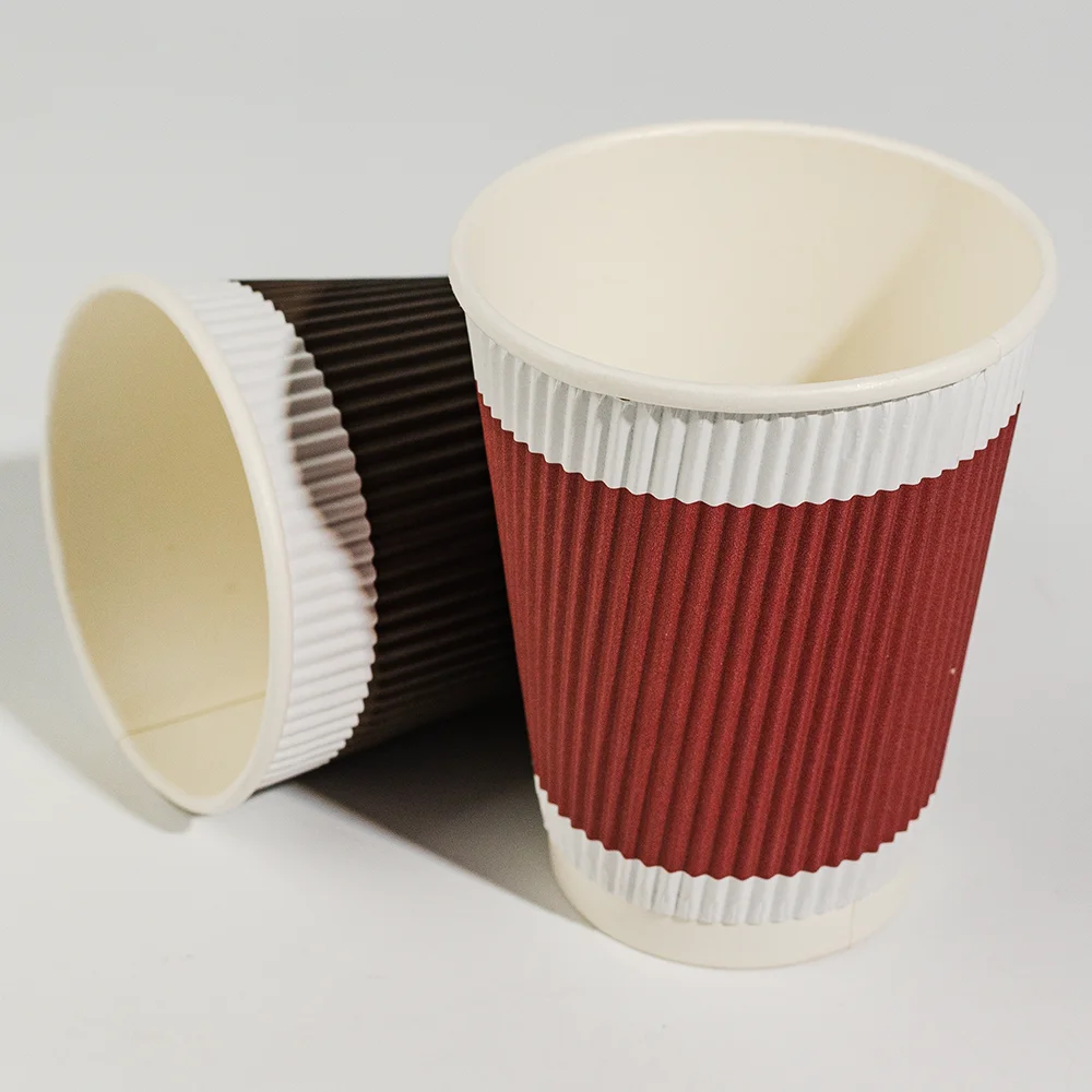 Corrugated Wallpaper Cup Disposable Environmentally Friendly ...