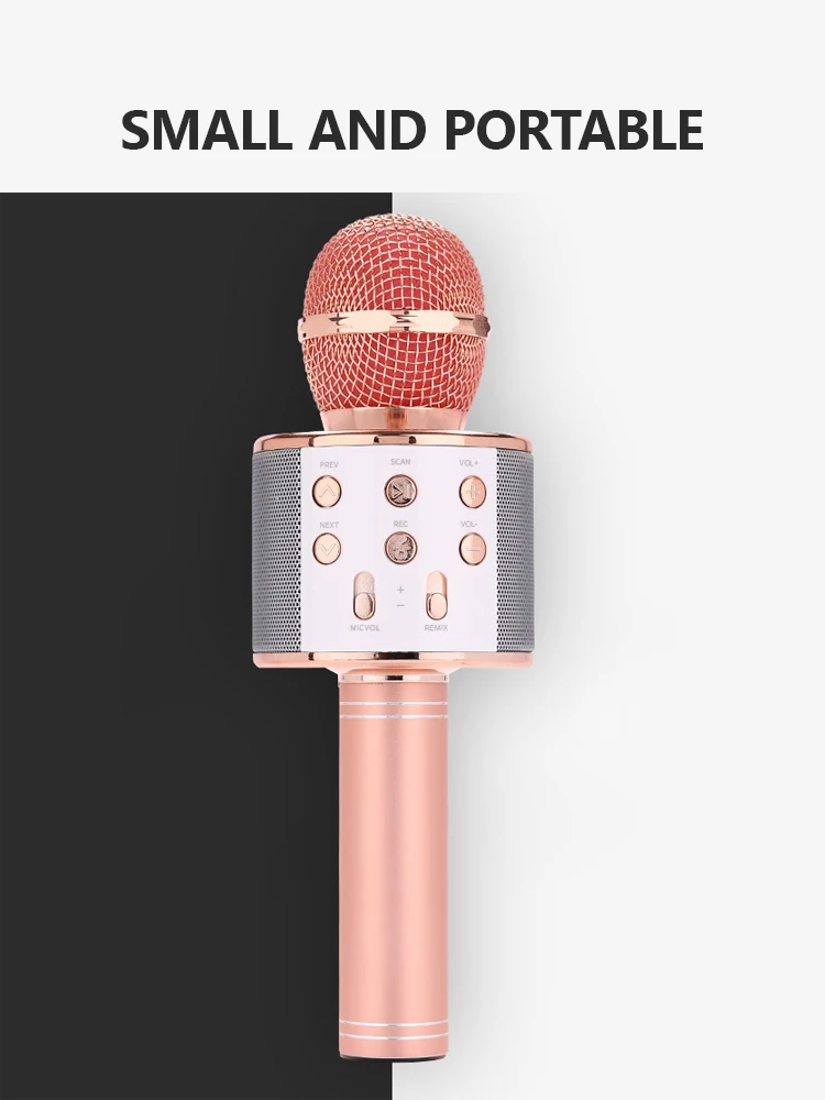 Pink Microphone True Diversity Wireless Microphone For Kids Child ...