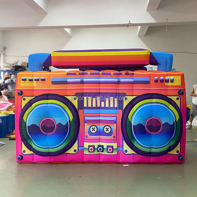 Colorful Lighting Inflatable Radio Set Cartoon Inflatable Boom Box ...