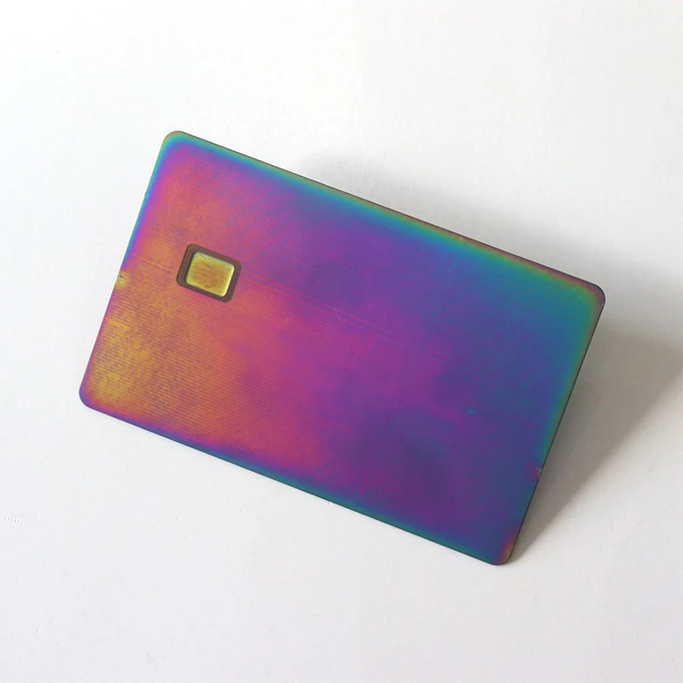 Custom Blank Metal Card with Chip Slot & Magnetic Stripe