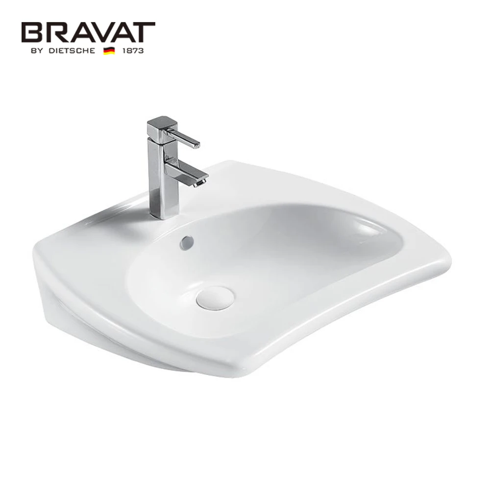 Bravat Sanitary Ware Bathroom Ceramic Wash Disable Wall-hung Basin ...