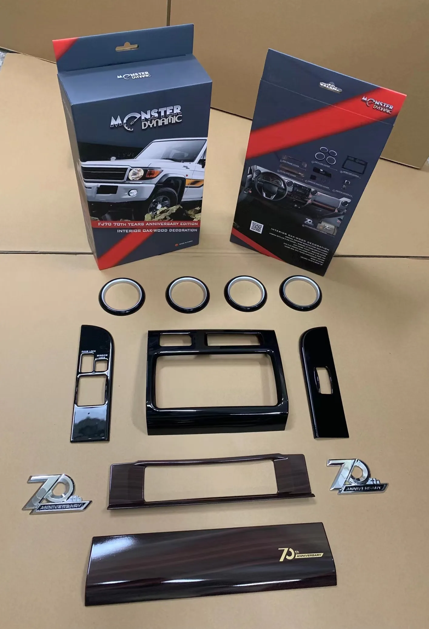 Interior Wooden Dashboard Wooden Panel Pickup For Lc Fj70 Fj75 Fj79 2 ...