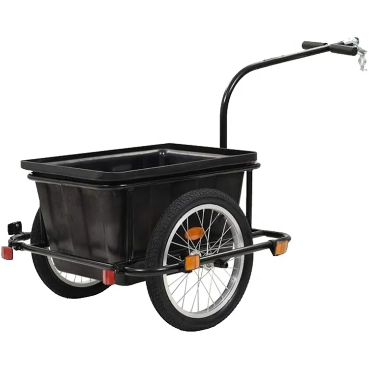 Bicycle Trailer - Durable Transport Carrier with High Drawbar