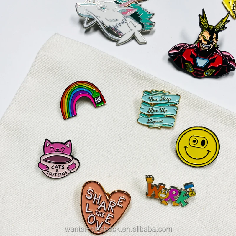 Custom Lapel Pins - Gold Plated Hard Enamel Designs