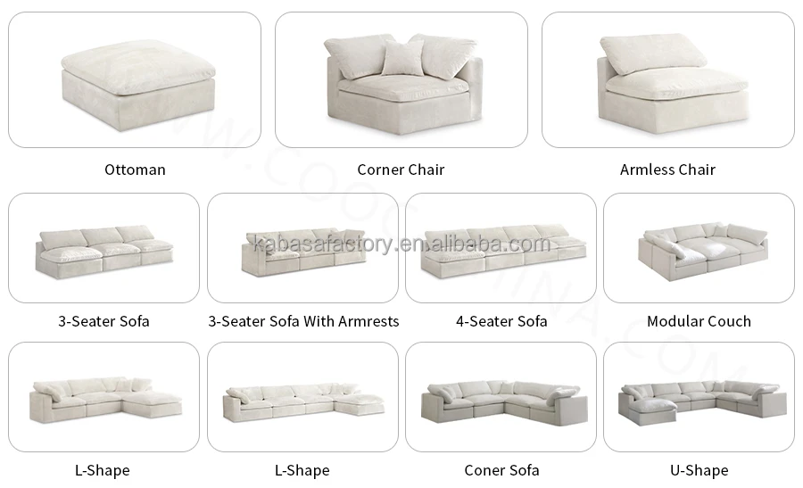 Modular Cloud Couch - Stylish & Comfortable Sofa Set