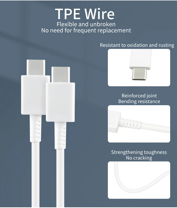 Original High Quality Fast Charging 3a Pd Type Usb C To Type C Usb ...