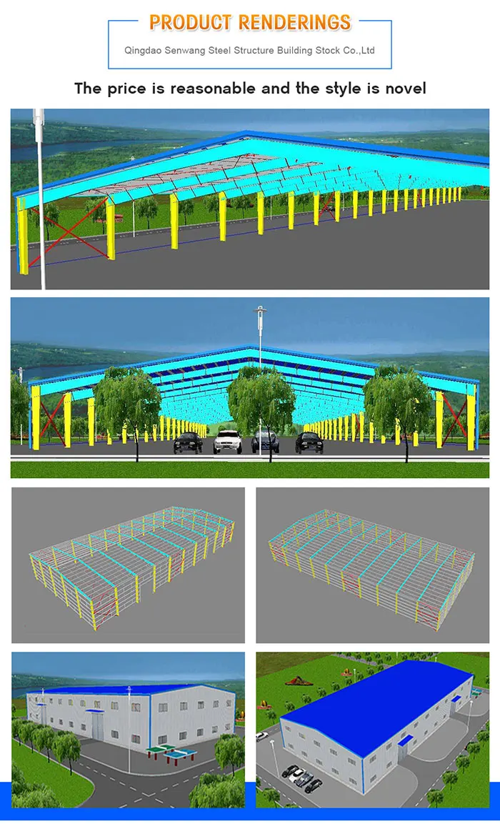 Prefabricated Factory Building for Heave Industry Workshop Steel ...