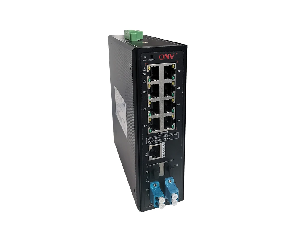 ONV IPS33010PFM-BY Poe Switch - 8 Port Gigabit Network