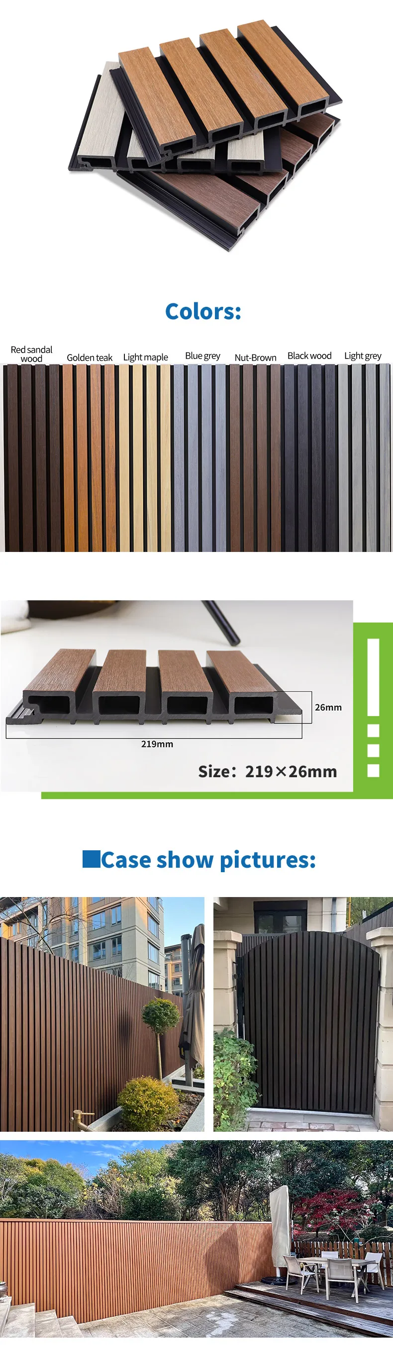 Hoyeah Hotselling Semi Enclosure Extruded Fluted Weather Proof Outdoor ...