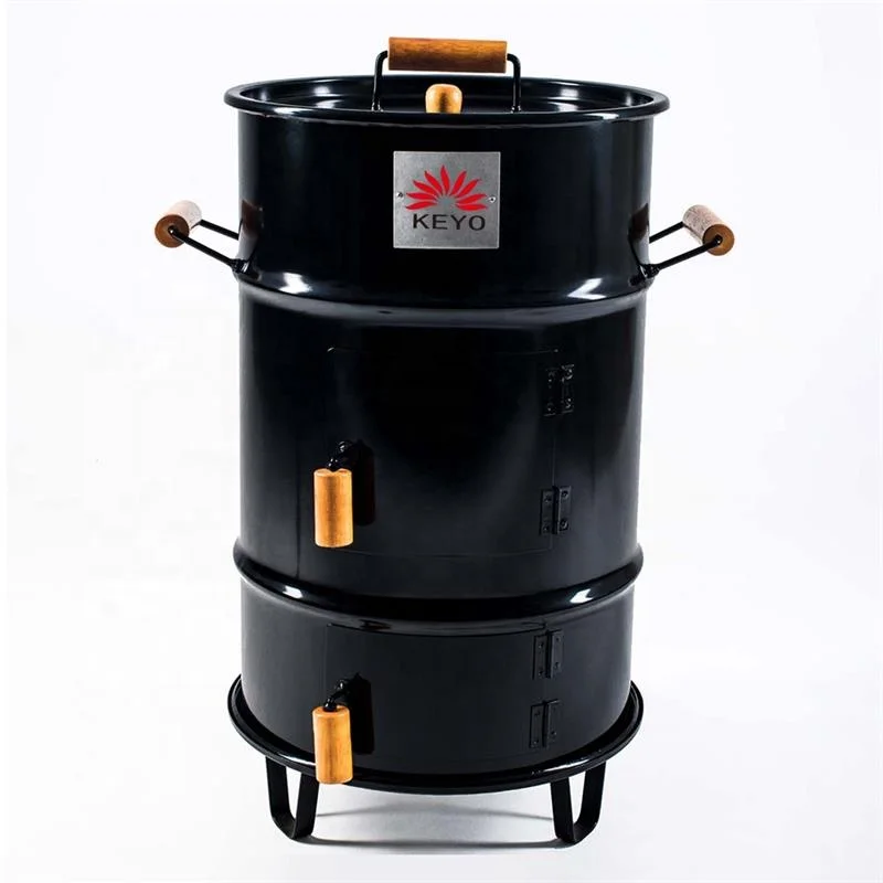 Outdoor Vertical Parrilla Coctel Al Barril Cilindro Ahumador De Carne ...