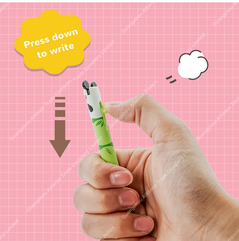 5 Style Creative Cute Cartoon Animal Design Erasable Gel Pens