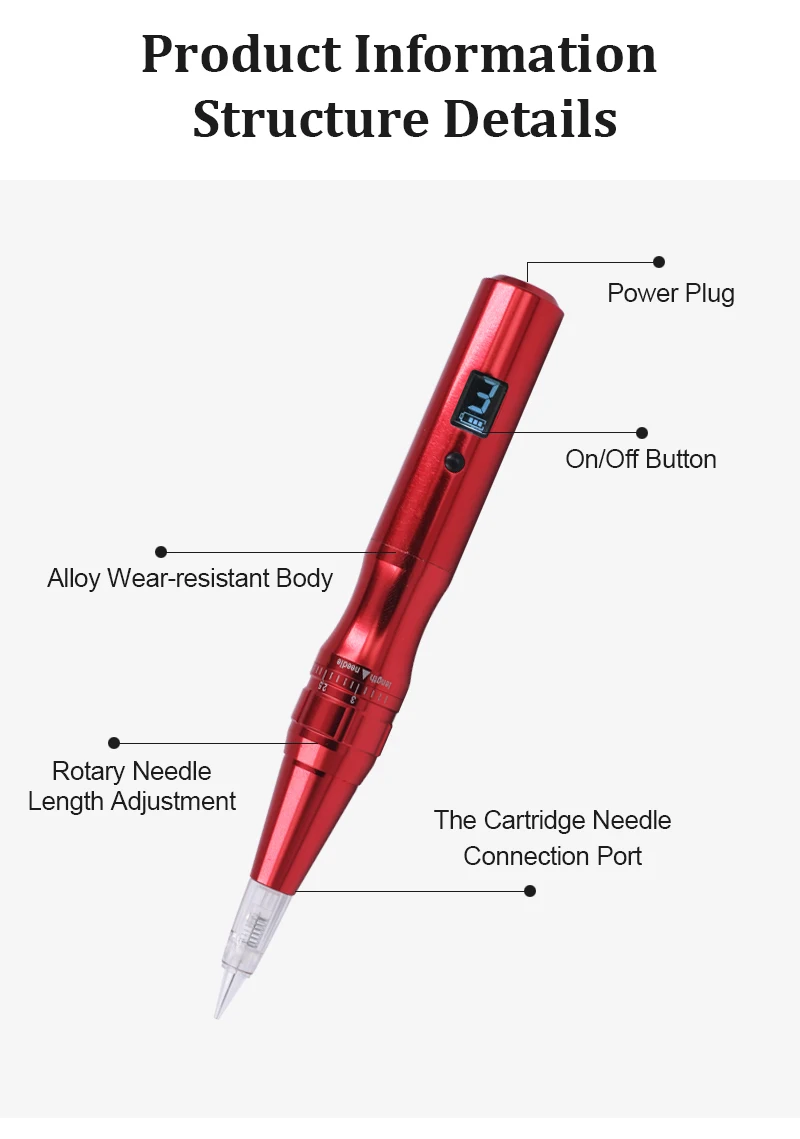 Dermographe Maquillage Permanent Machine Pigmentation Lip Eyebrow ...