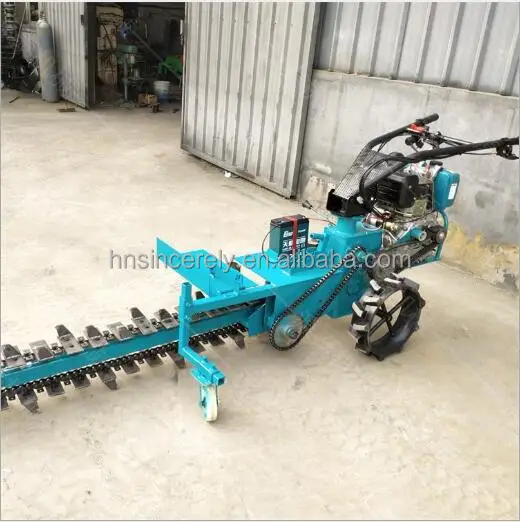 Mini Fully Automatic Hydraulic Lifting Tractor Chain Trencher for Cable ...