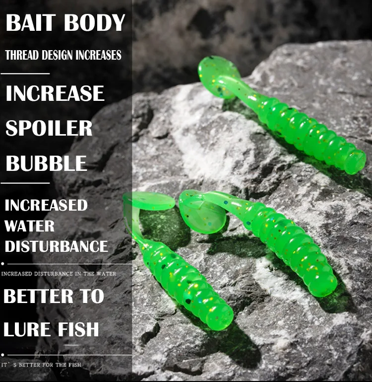 Selco 40mm 1g Mini Size Soft Lure Swim Bait Paddle Tail Plastic Soft ...