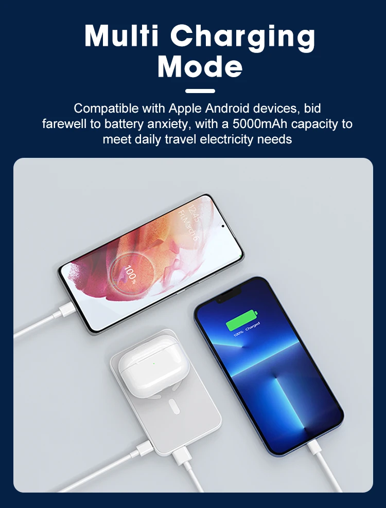 Customize Logo Magsafing 20w Pd Quick Charge 5000mah Mini Magnetic ...