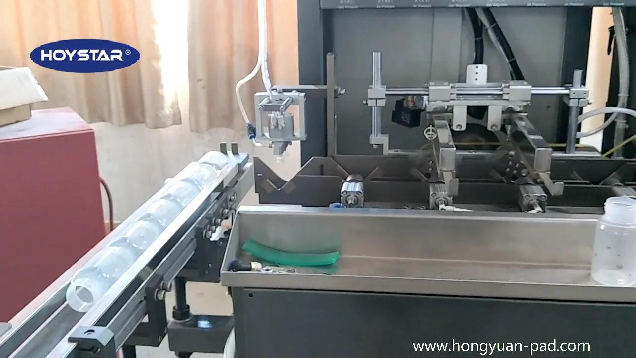 4 Color Screen Printing Machine Glass Bottle Hdpe Plastic Bottle ...