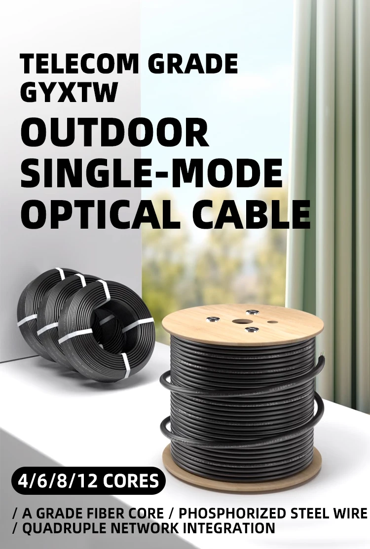 4-12 Core Fiber Optic Cable Internet Price Per Meter Of Fiber Optic ...