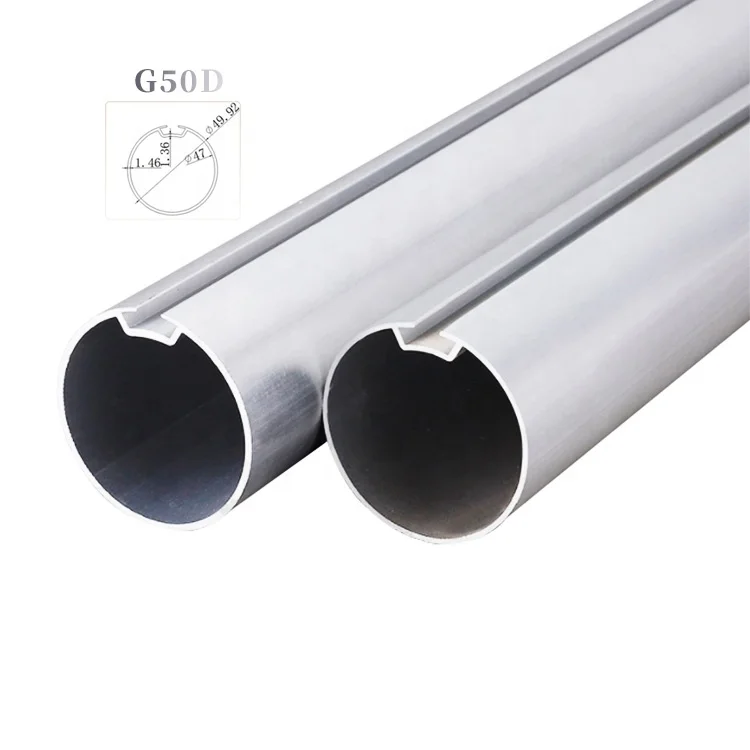Hot Selling Extrusion Factory Body 50mm Slotted Aluminum Tube For ...