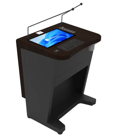 Large Screen Podium Presentation Lectern - Adjustable & Versatile
